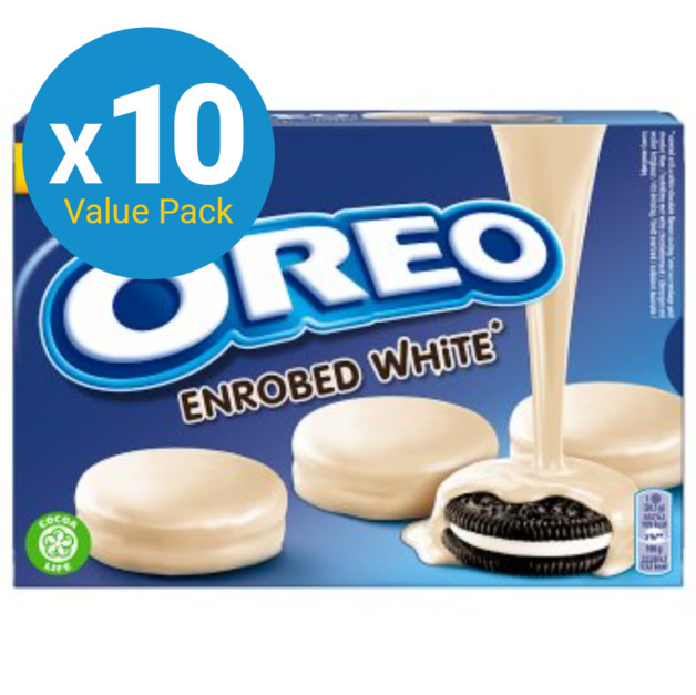 Oreo: Enrobed White Chocolate - 246g (Pack of 10) | at Mighty Ape NZ