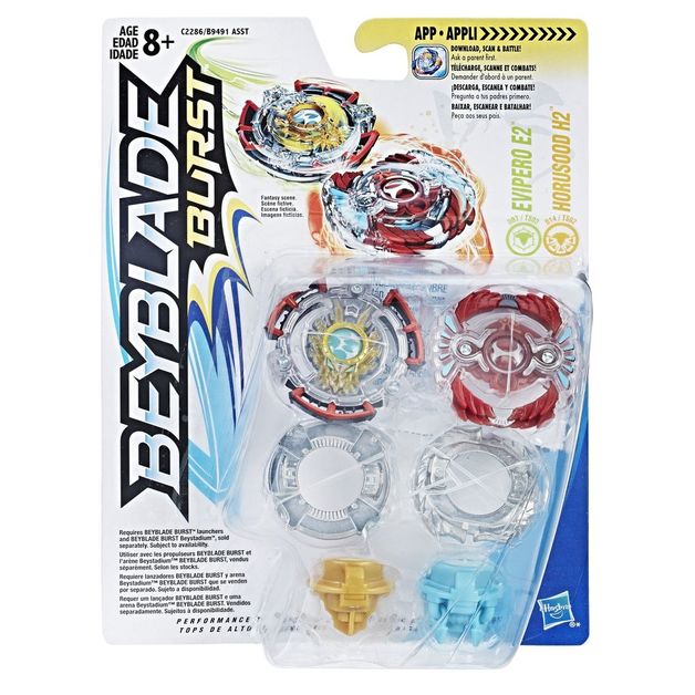 Buy Beyblade: Burst - Evipero E2 and Horusood H2 Duo Pack at Mighty Ape NZ