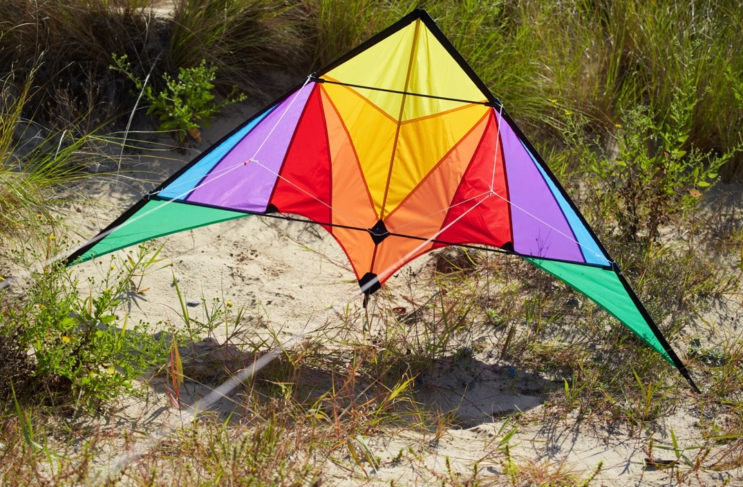 Buy Trigger Rainbow - 69" Eco Stunt-Kite at Mighty Ape NZ