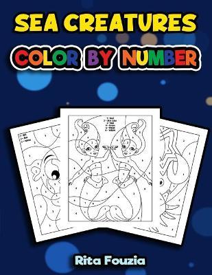 Sea Creatures Color By Number Image at Mighty Ape NZ