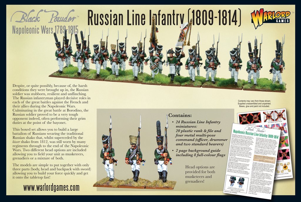 Russian Line Infantry 1809-1814 | at Mighty Ape NZ