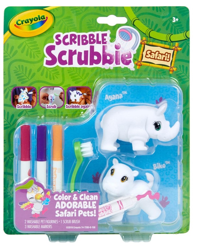 Buy Crayola: Scribble Scrubbies - Safari Pet Pack at Mighty Ape Australia