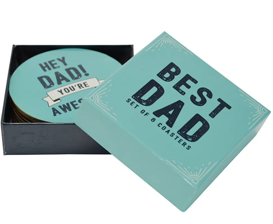 Annabel Trends: Best Dad Coaster Set | at Mighty Ape NZ