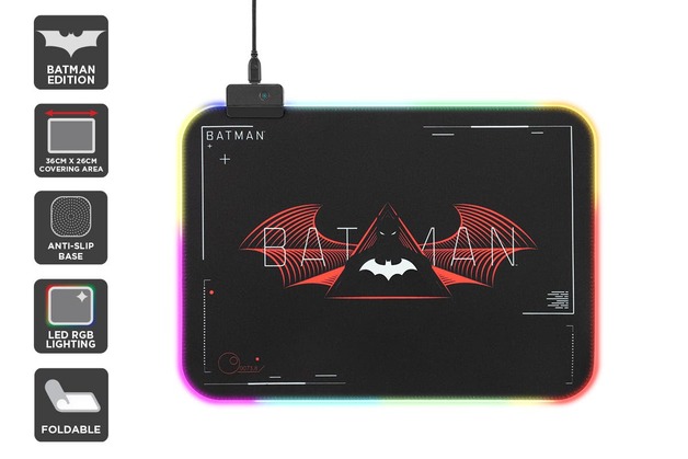Kogan Batman Edition RGB LED Gaming Mouse Pad (36 x 26cm) | at Mighty ...