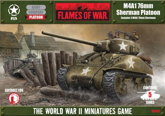 Flames of War - M4A1 (76mm) Sherman Platoon | at Mighty Ape NZ