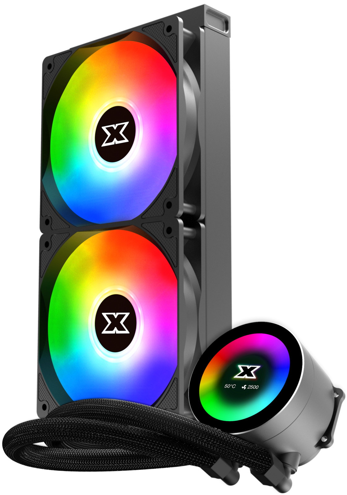 240mm Xigmatek Frozr O ARGB Smart OLED AIO Cooler At Mighty Ape NZ 240mm-xigmatek-frozr-o-argb-smart-oled-aio-cooler-at-mighty-ape-nz