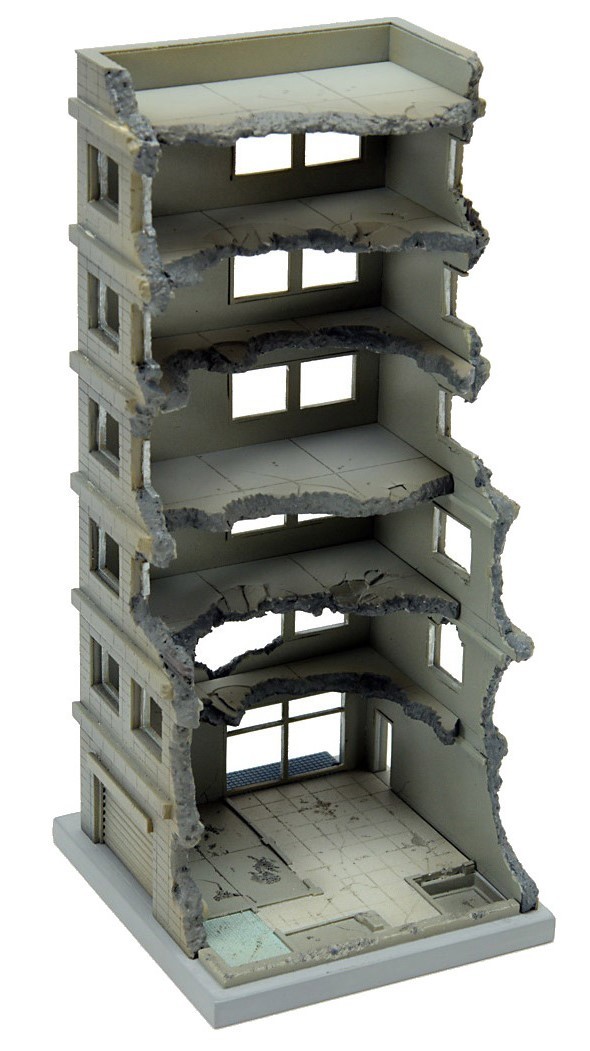 1/144 Destroyed Building A - Model Kit | at Mighty Ape NZ