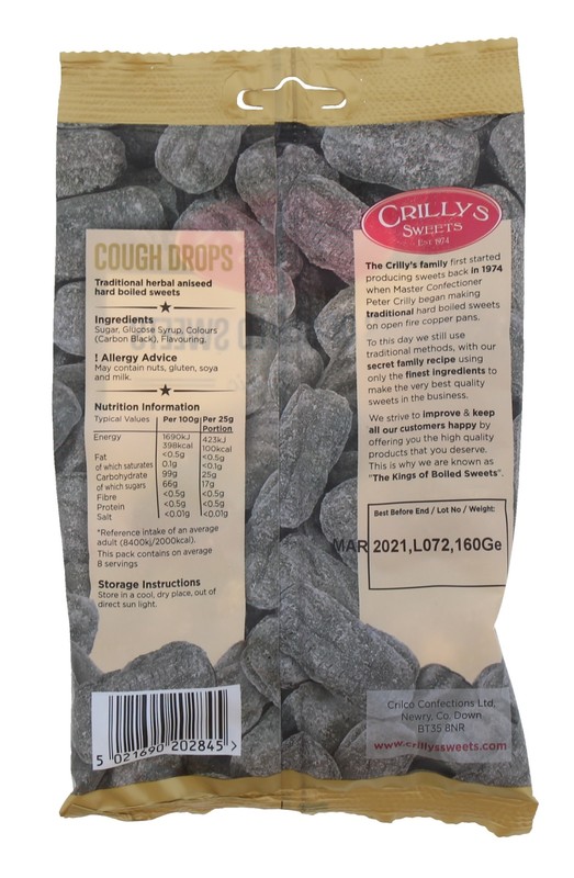 Crillys: Cough Sweets 150g (16 Pack) | at Mighty Ape NZ