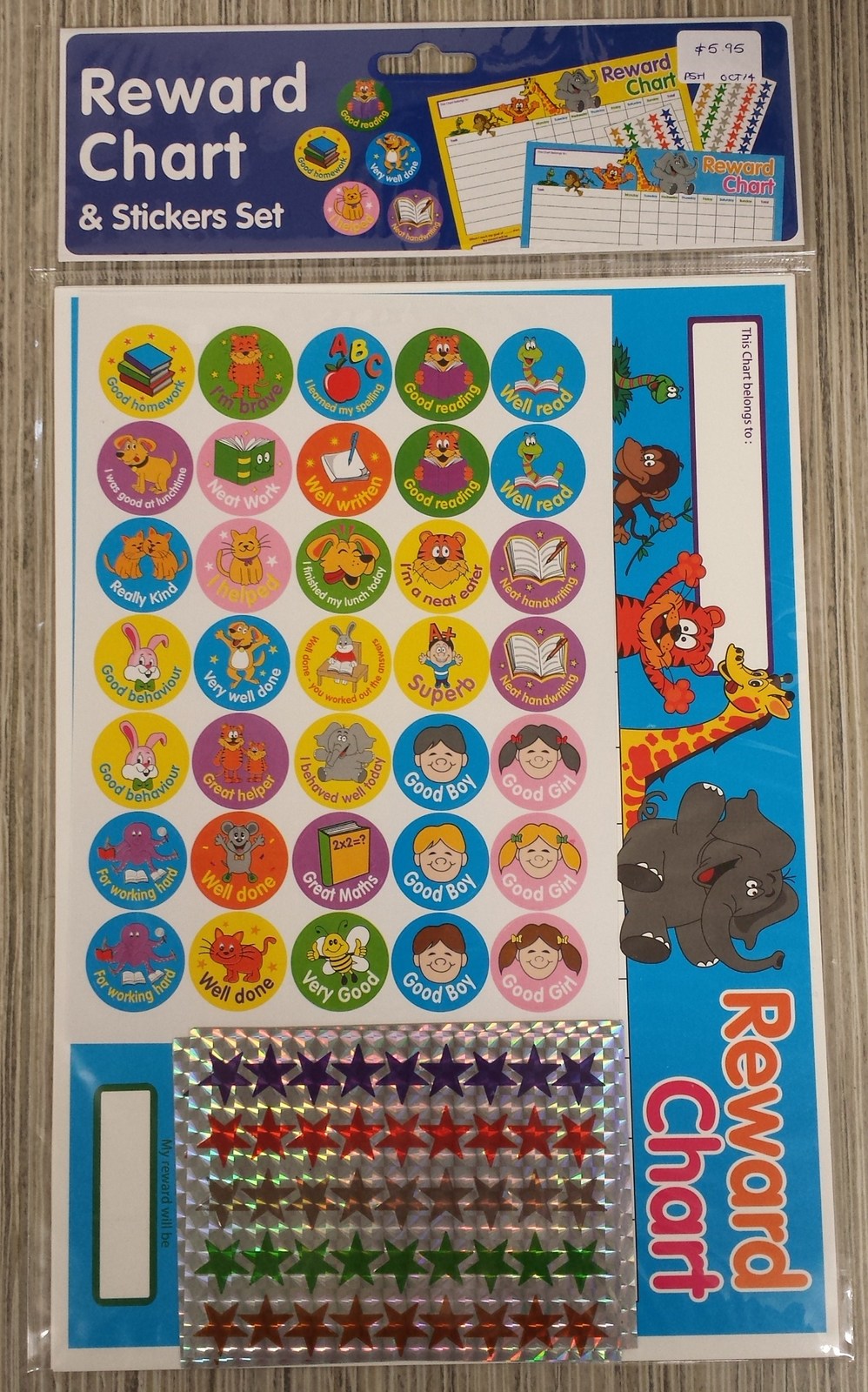 Buy Reward Chart with Stickers at Mighty Ape NZ