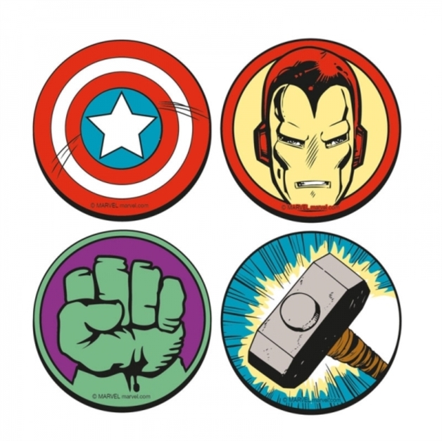 Marvel: Character Icon Coasters - Set of 4 | at Mighty Ape NZ