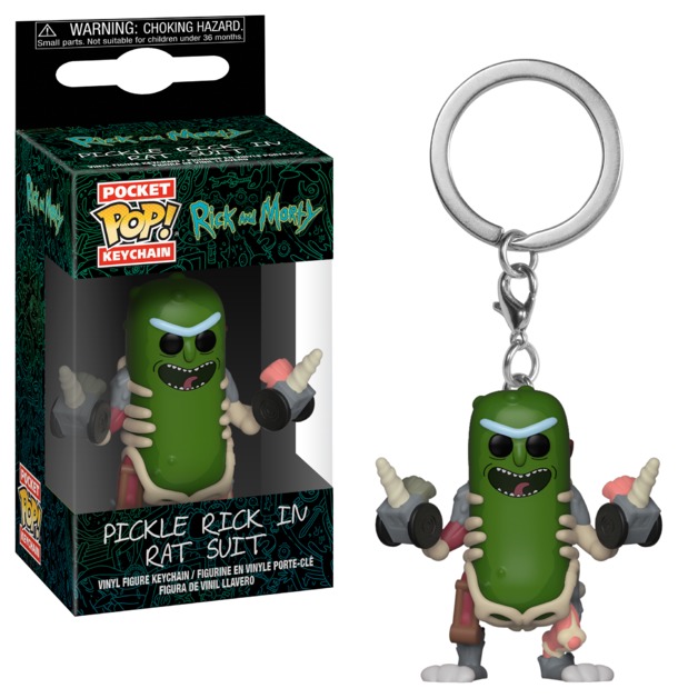 Pickle Rick (Rat Suit) - Pocket Pop! Keychain | at Mighty Ape NZ