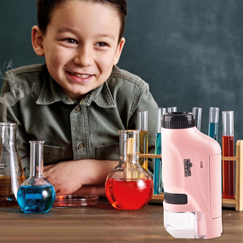 Buy Mini Pocket Microscope Kit - Pink at Mighty Ape NZ