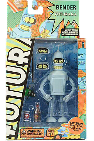 Futurama Bender 6" Action Figure | at Mighty Ape NZ