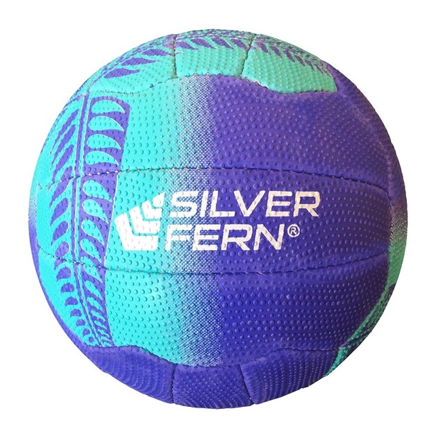 Buy Silver Fern Tui Netball - Turquoise / Purple - Size 4 at Mighty Ape NZ