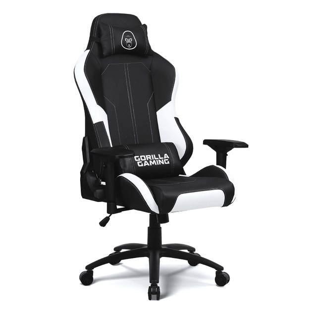 Gorilla Gaming Alpha Chair - Black & White | | Buy Now | at Mighty Ape NZ