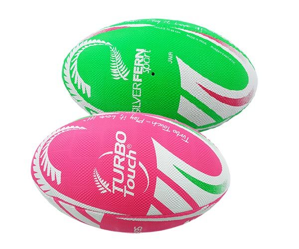 Buy Silver Fern Turbo Touch Rugby Ball - Pink (Size 2.5) at Mighty Ape NZ