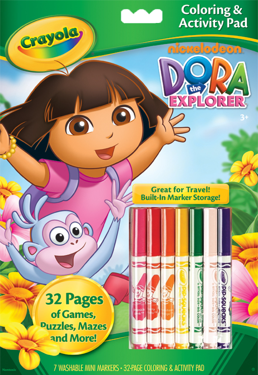 Buy Crayola - Dora the Explorer Colouring Activity Pad with Markers at ...