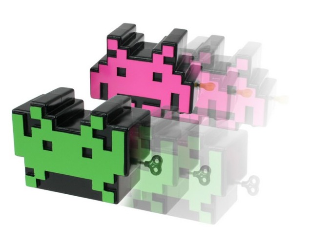 Buy Space Invaders Wind Up Desk Toy - Set of 2 at Mighty Ape NZ