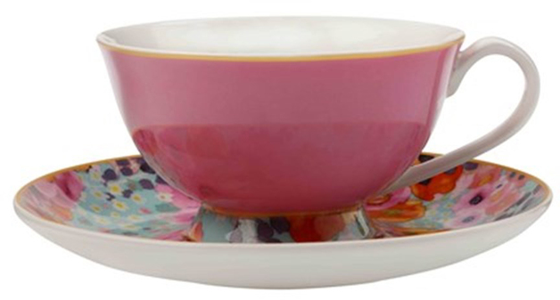 Maxwell & Williams Cashmere Bloems Tea Cup & Saucer | at Mighty Ape NZ