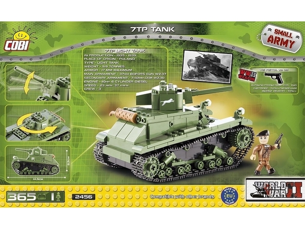 Buy Cobi: World War 2 - 7TP Tank at Mighty Ape NZ