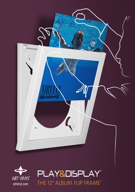 ART VINYL: Play & Display Flip Frame Triple Pack - White | at Mighty Ape NZ