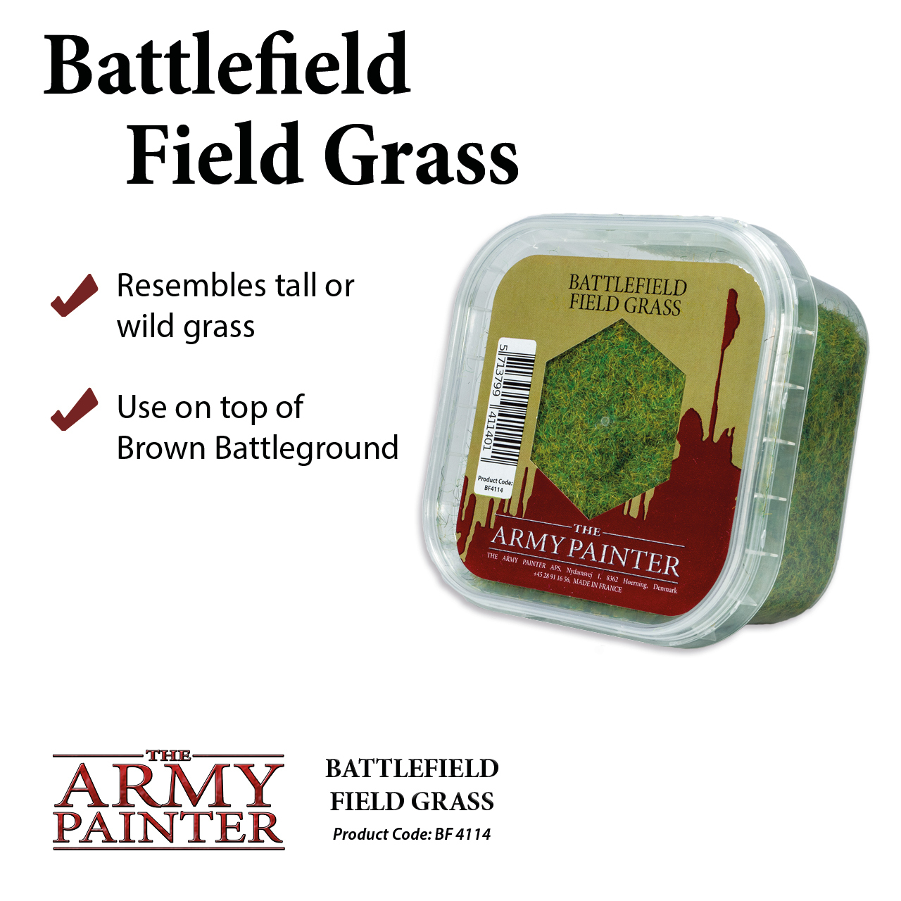 Army Painter Battlefield Field Grass 6 Pack | at Mighty Ape NZ