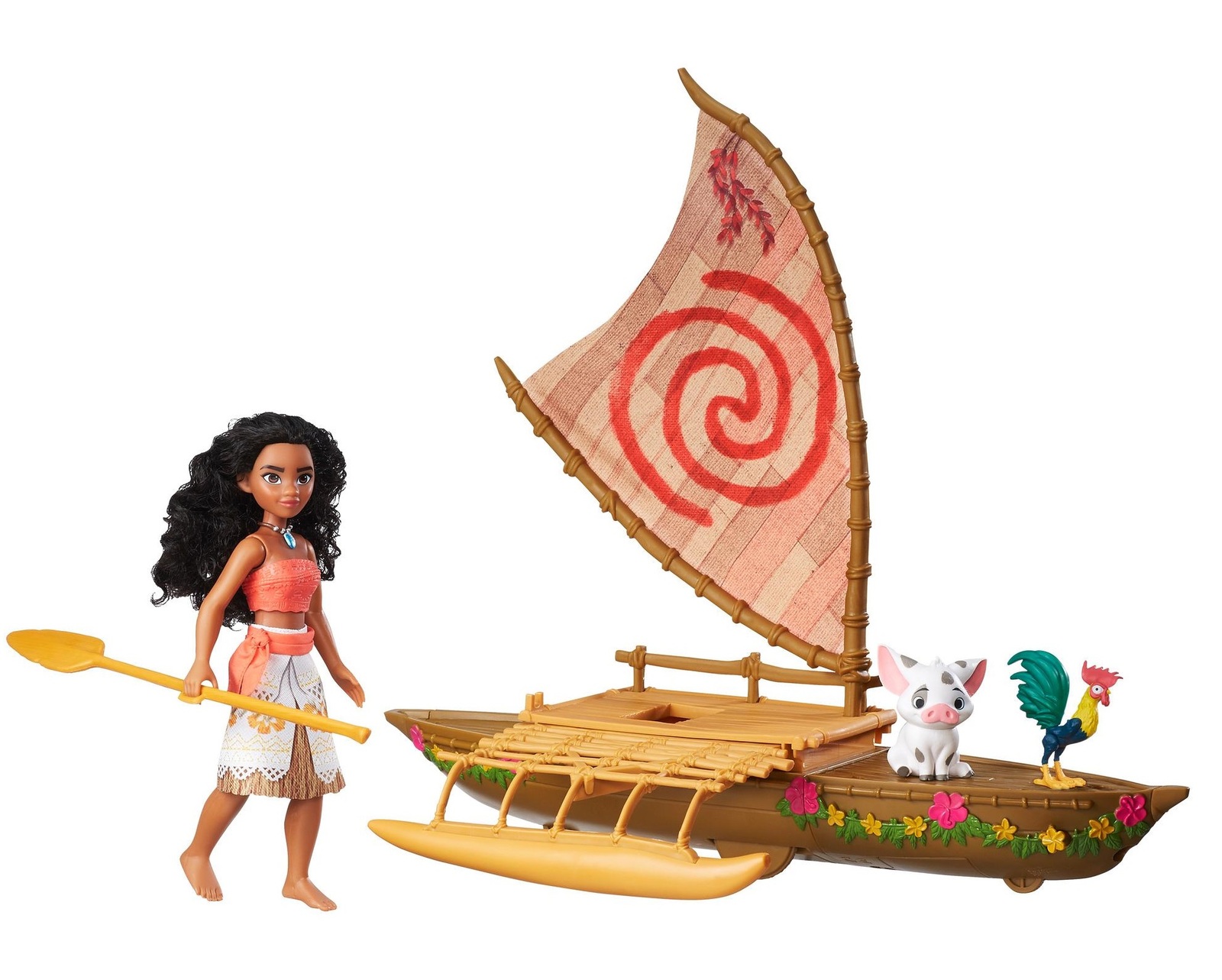 Buy Moana & Friends - Starlight Canoe Playset at Mighty Ape Australia