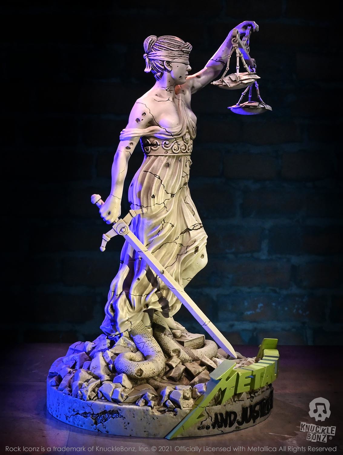 Metallica (Lady Justice) - On Tour Statue | at Mighty Ape NZ