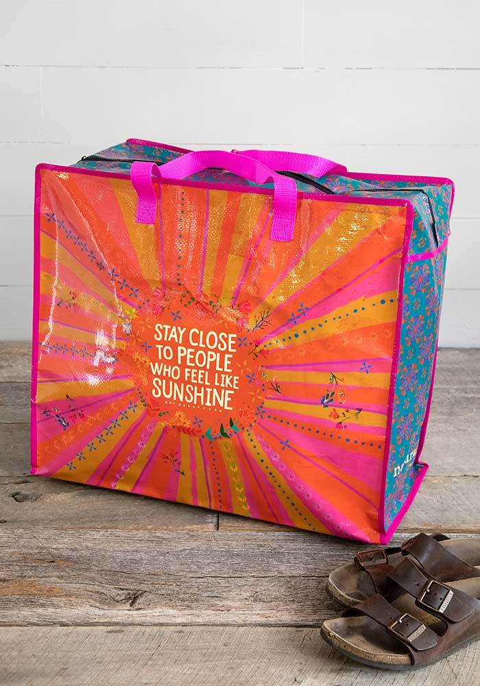 Natural Life: Jumbo Zip Tote - Stay Close To The Sun | at Mighty Ape NZ