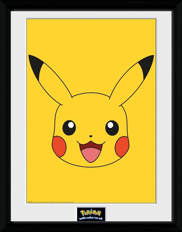 Pikachu's Face - Collector Print (41x30.5cm) | at Mighty Ape NZ