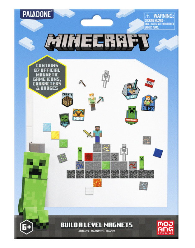 Paladone: Minecraft Build A Level Magnets V2 | at Mighty Ape NZ