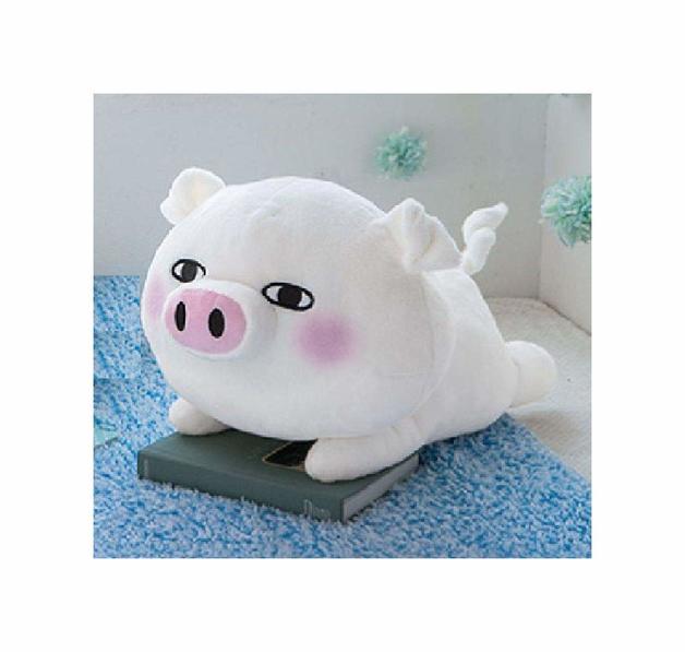 Yosi Stamp Lying Down Plush - Butasan (Pig) | Toy | at Mighty Ape NZ