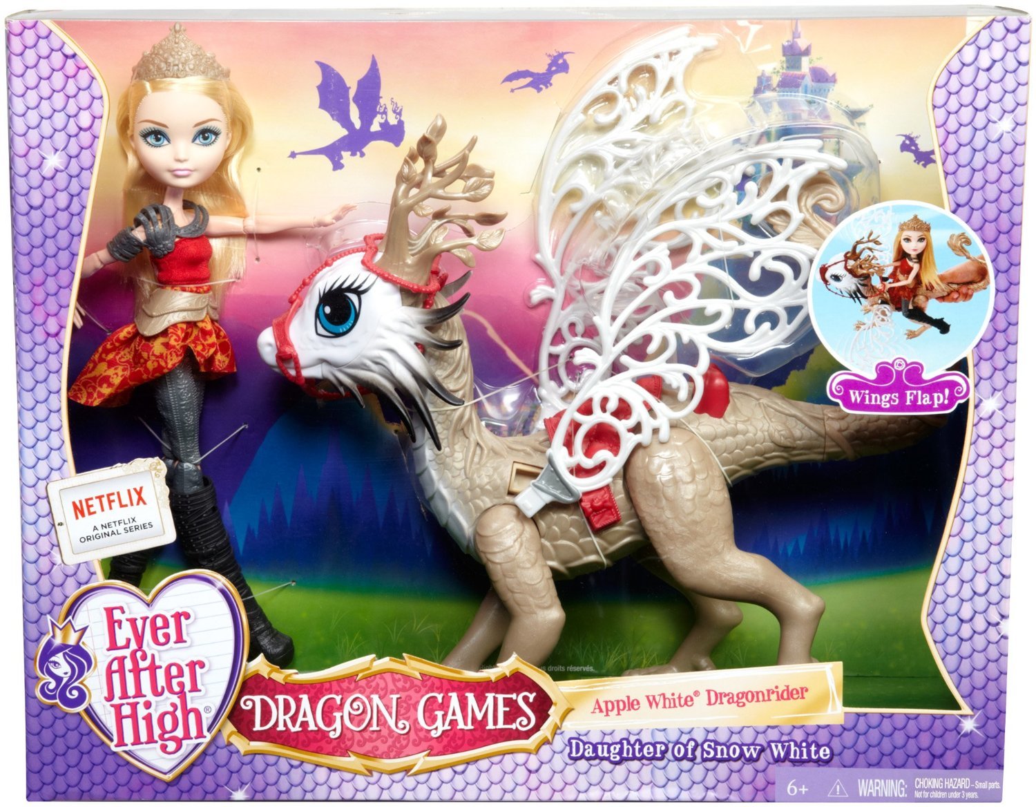 Buy Ever After High - Apple White Dragonrider Set at Mighty Ape NZ