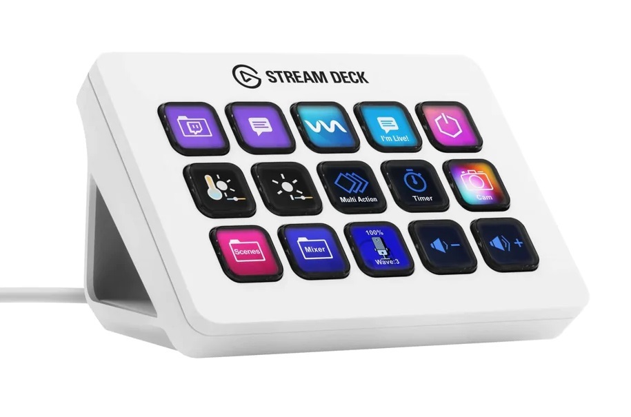 Elgato Stream Deck Keyboard MK.2 (White) Images at Mighty Ape NZ
