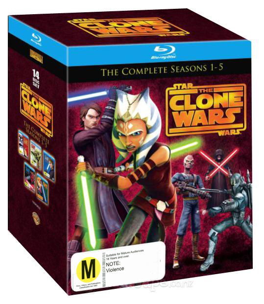Star Wars Clone Wars Season 1-5 Box Set | Blu-ray | Buy Now | at Mighty ...