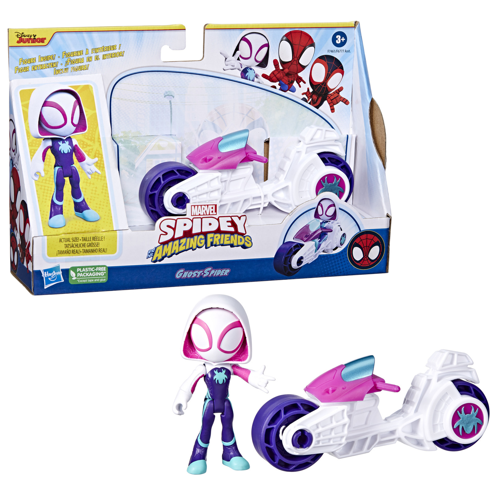 Buy Marvel's Spidey - Ghost Spider with Motorcycle at Mighty Ape NZ