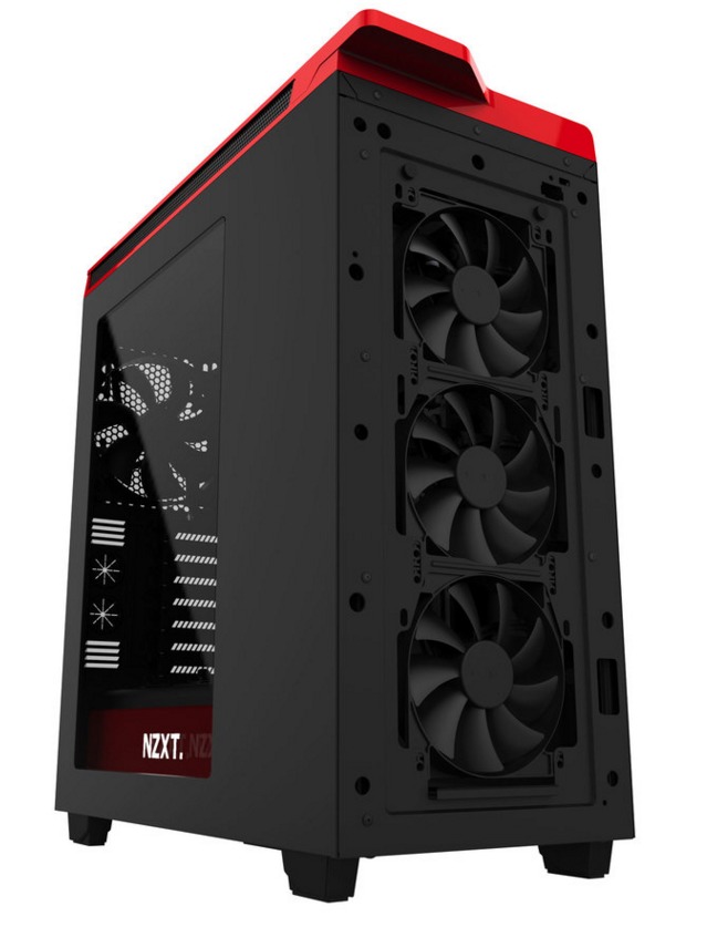 NZXT H440 Silent Mid Tower Case (Black/Red) | at Mighty Ape NZ