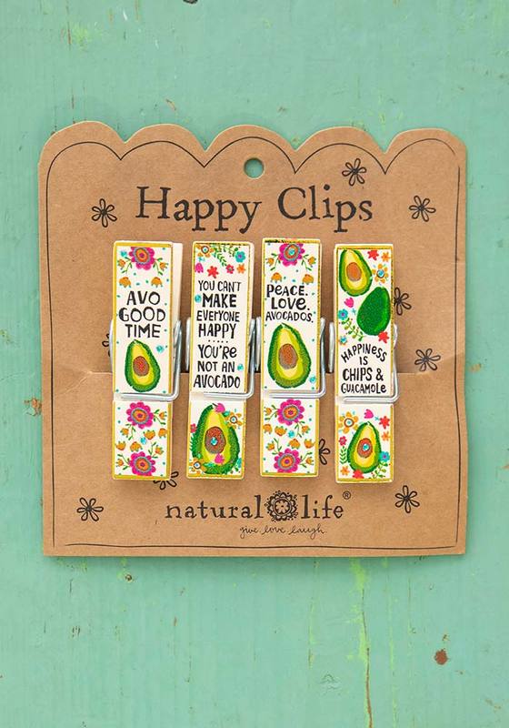 Natural Life: Magnet Chip Clip - Avocado (Set of 4) | at Mighty Ape NZ