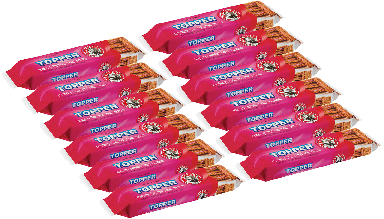 Baker's Topper Biscuits - Raspberry (125g) 12pk | at Mighty Ape NZ