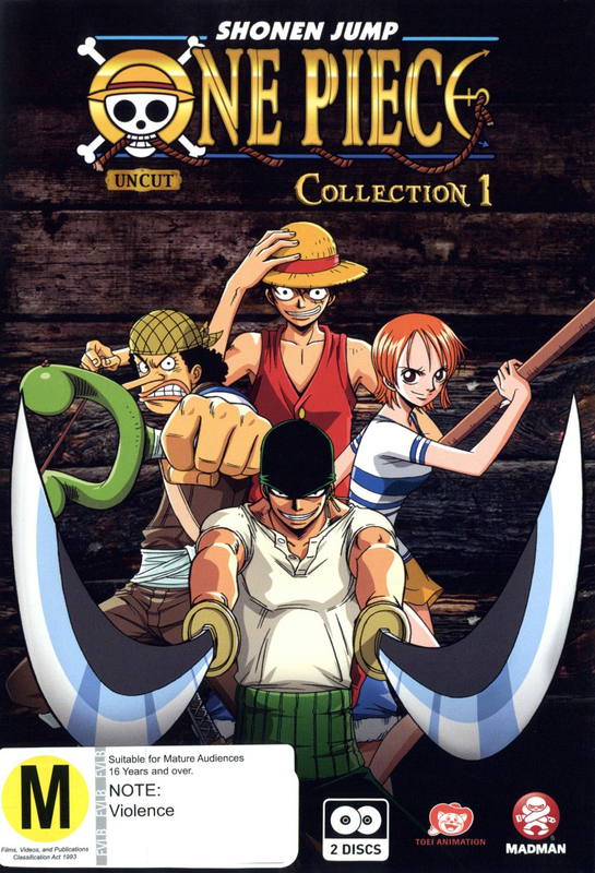 One Piece (Uncut) Collection 1 (Eps 1-13), (2 Disc Set) | DVD | Buy Now ...