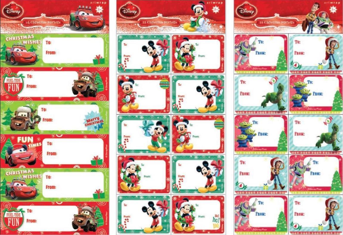 Buy Disney Christmas Gift Labels (Boy) at Mighty Ape NZ