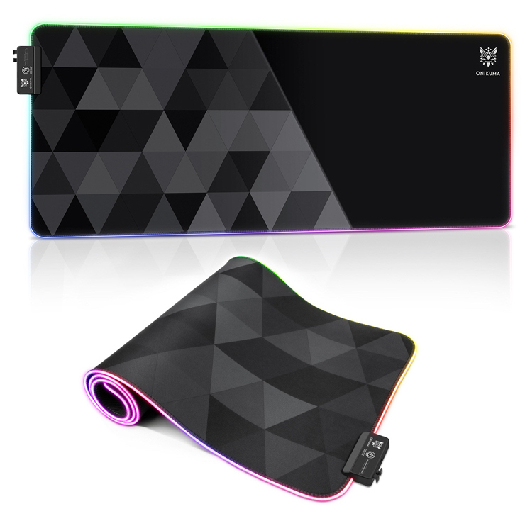 Onikuma RGB Mouse & Keyboard Gaming Pad - Black Triangle | | Buy Now ...