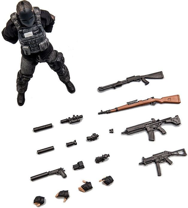1/12 MERCENARY 01 (Black) - Action Figure | at Mighty Ape NZ