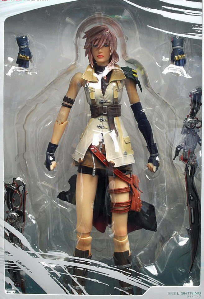 Final Fantasy XIII Play Arts Kai Action Figure - Lightning Images at ...