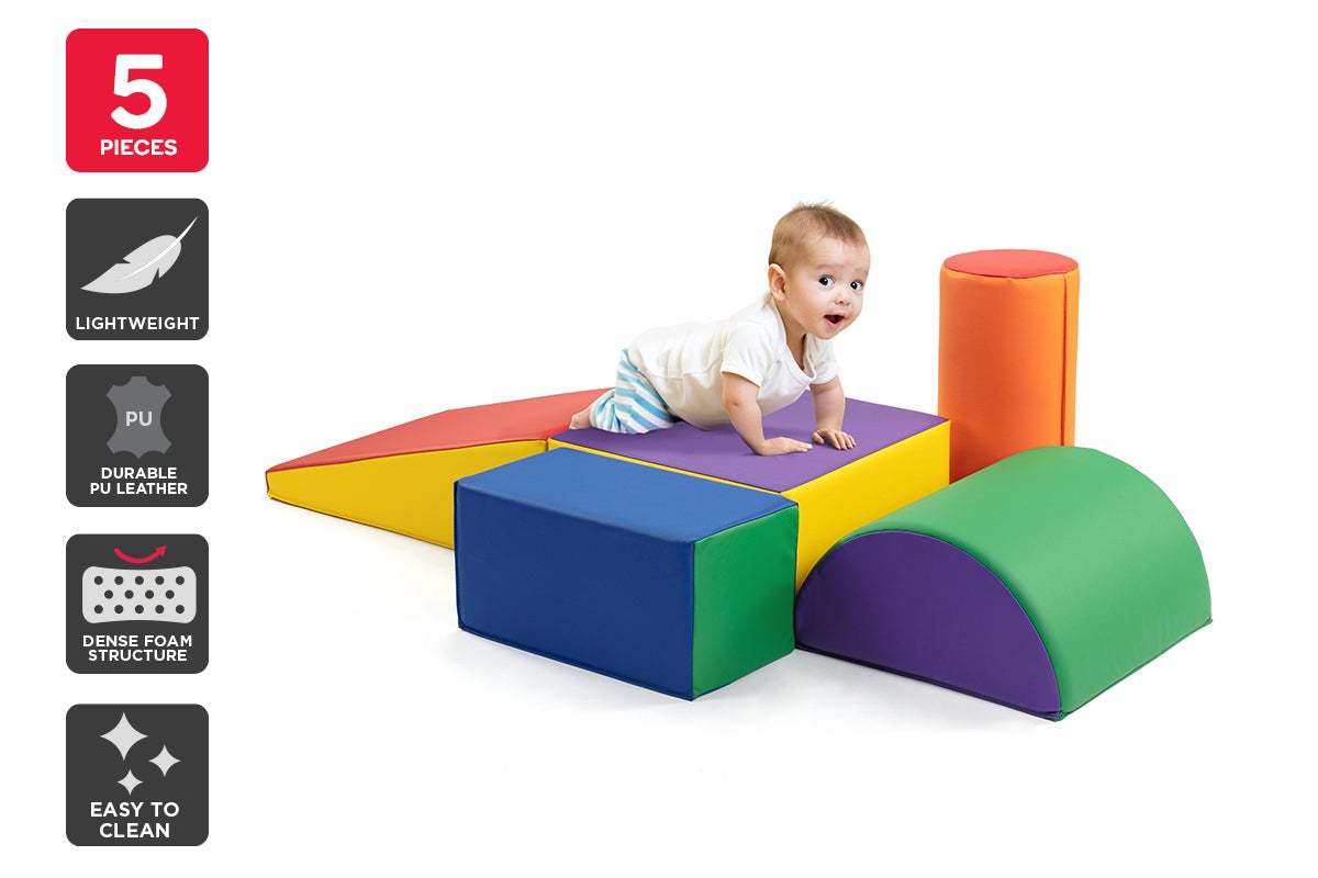 Kids 5-Piece Soft Play Corner Climber Activity Playset Images at Mighty ...