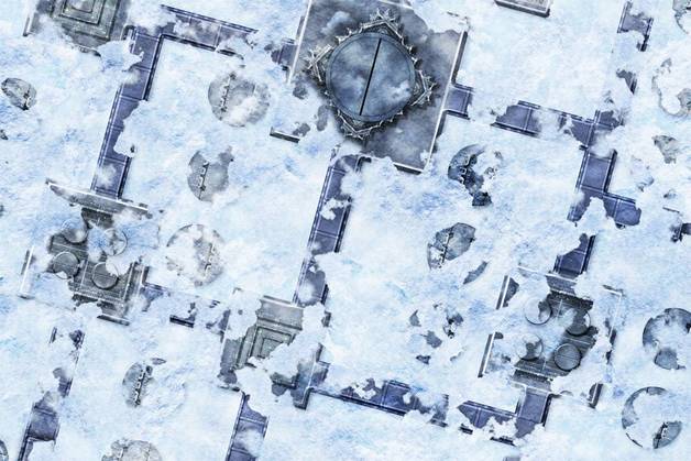 FLG Snow Base Neoprene Gaming Mat (6x4) | at Mighty Ape NZ