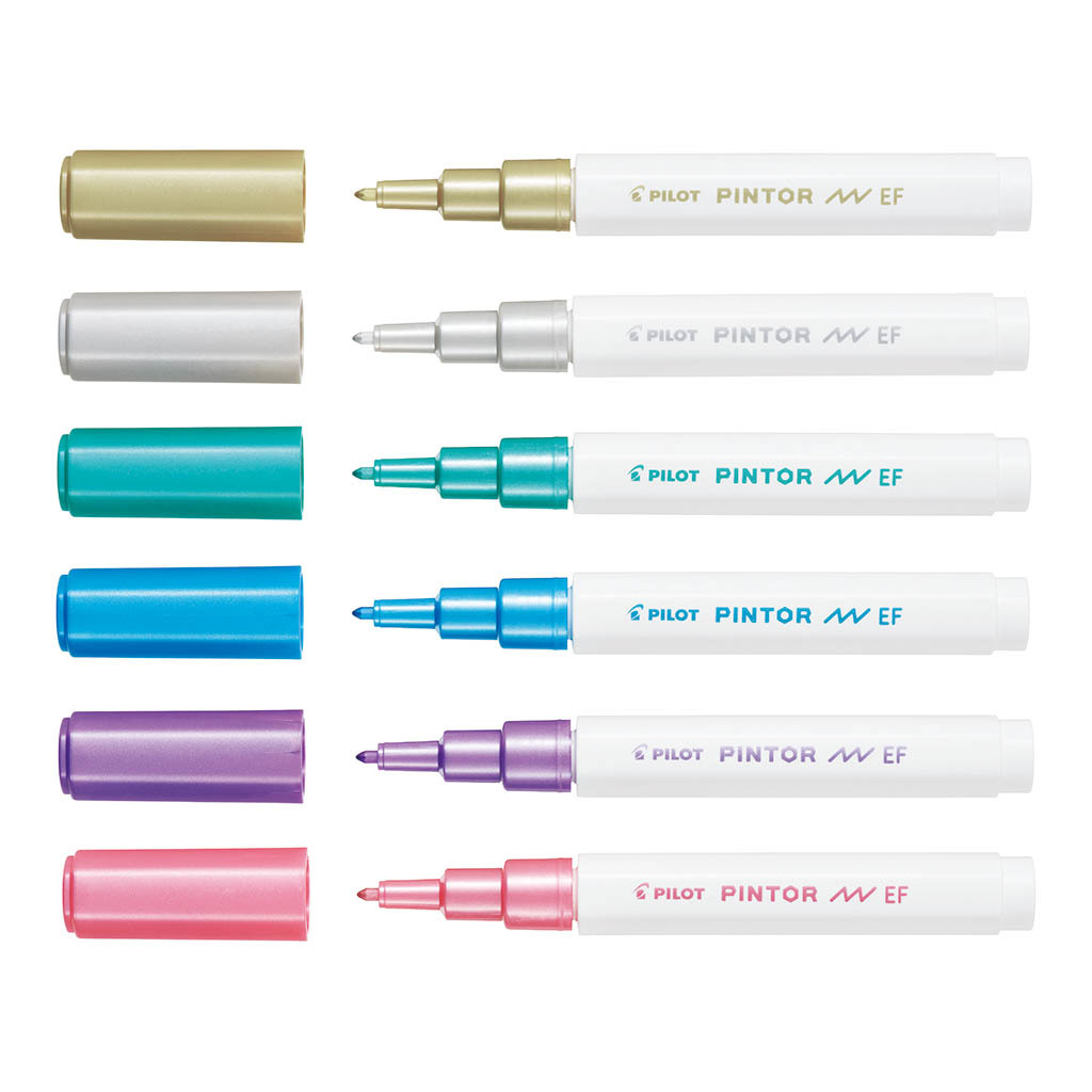 Buy Pilot: Pintor Extra Fine Marker - Metallics (6 Pack) at Mighty Ape NZ
