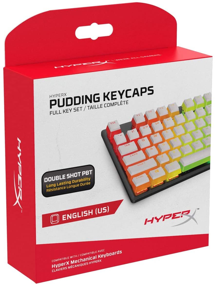 HyperX Double Shot PBT Pudding Keycaps (White) | PC | Buy Now | at ...