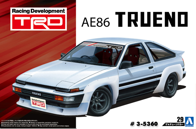 1/24 Toyota TRD AE86 Trueno - Model Kit | at Mighty Ape NZ