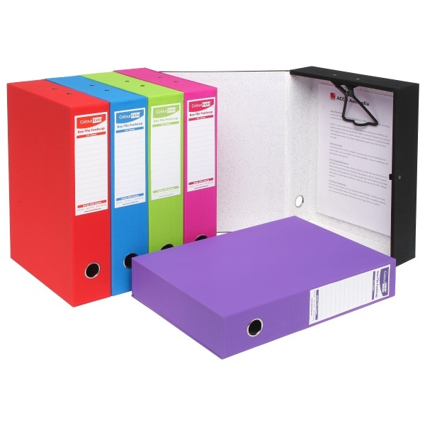 Buy ColourHide Foolscap PE Box File - Blue at Mighty Ape NZ